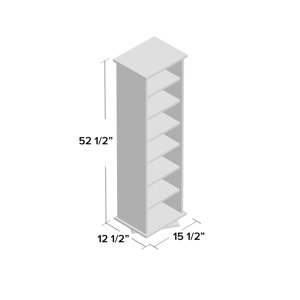 Red Barrel Studio® Cataleya Multimedia Revolving Media Tower & Reviews | Wayfair